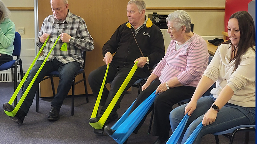 Fun seated exercises for people affected by dementia of all abilities ...