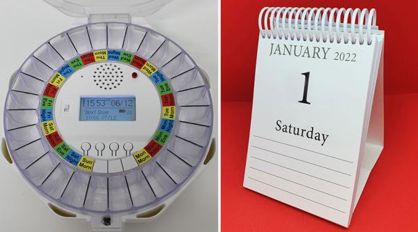 A calendar designed to help keep track of dates as dementia progresses ...