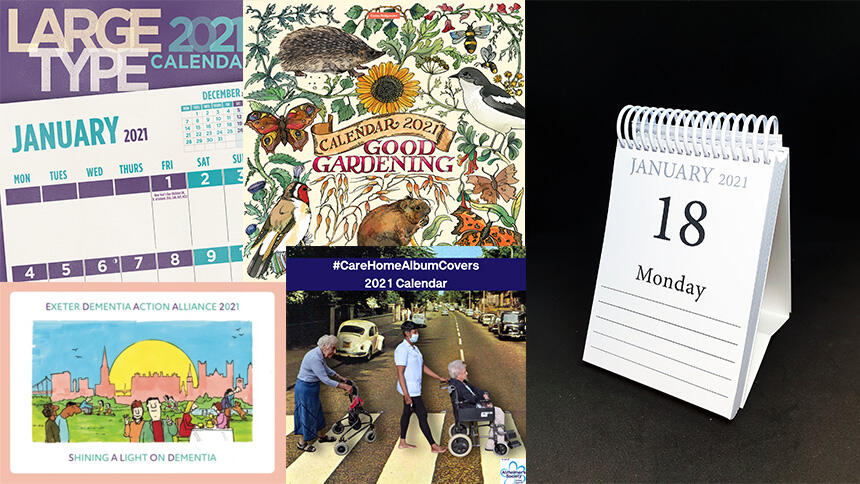 Calendars | Alzheimer's Society