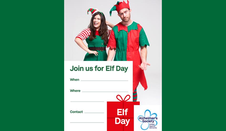 Elf Day poster | Alzheimer's Society