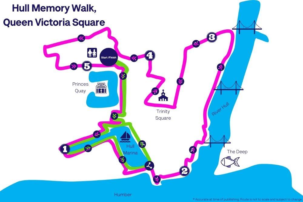 hull-memory-walk-2022-digital-route-map | Alzheimer's Society