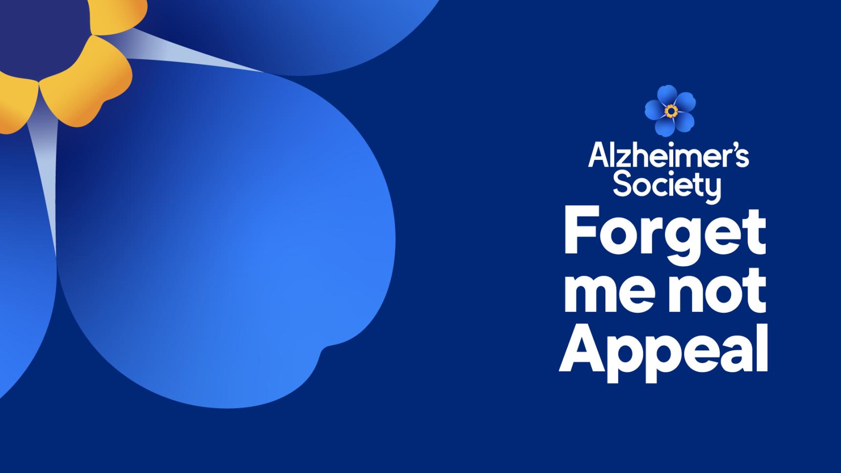 Forget Me Not Appeal virtual background with logo | Alzheimer's Society