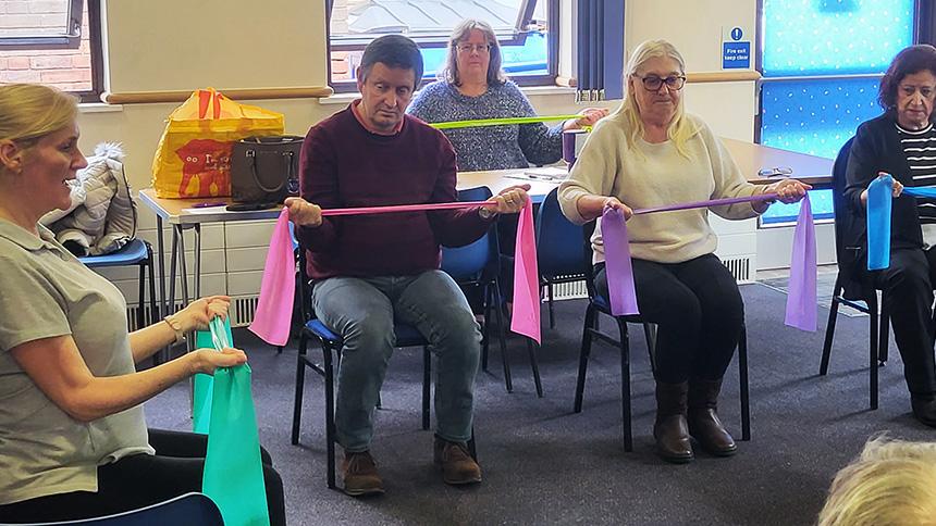 Fun seated exercises for people affected by dementia of all abilities ...