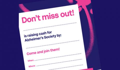 Fundraising for your event | Alzheimer's Society